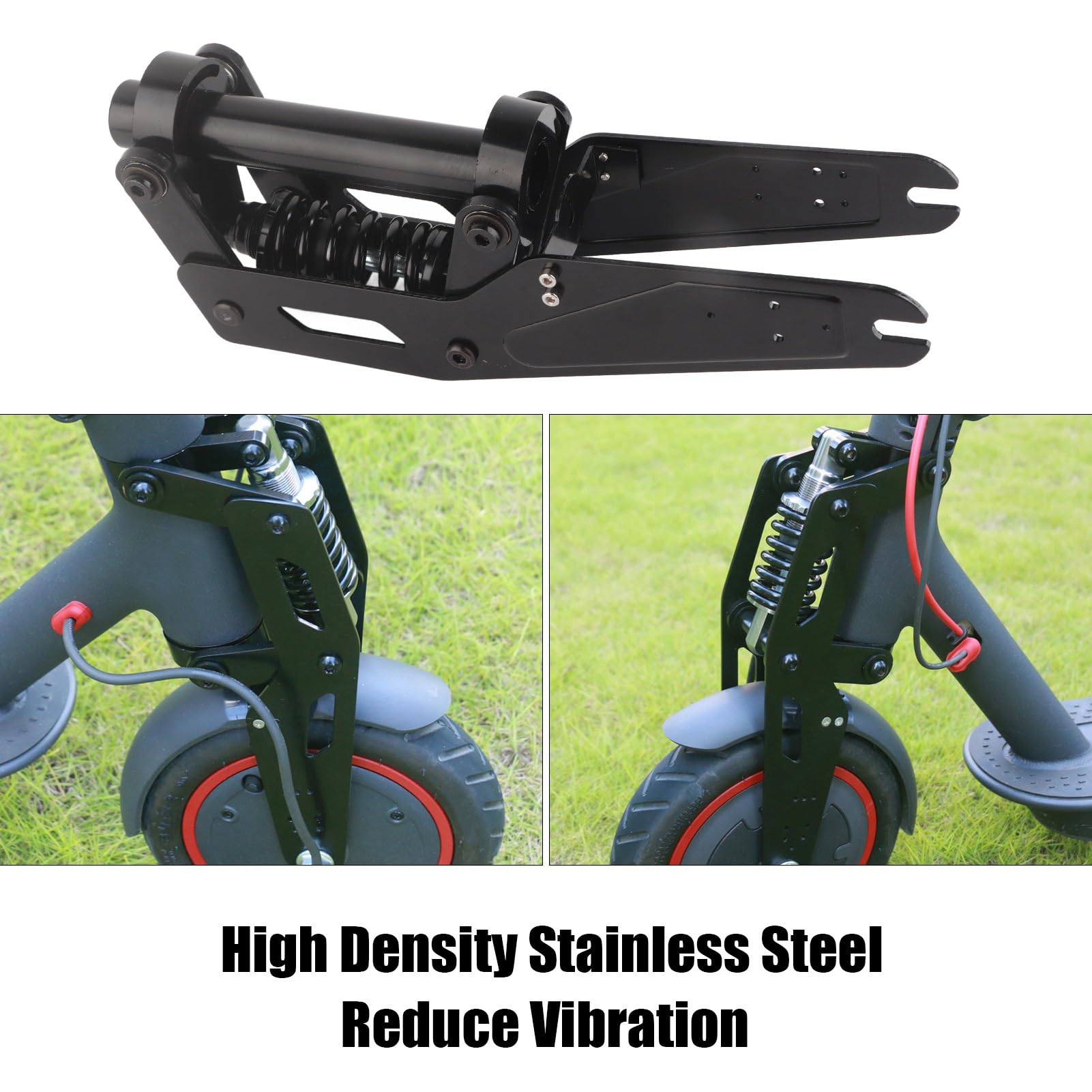 Scooter Suspension Fork, Professional Stainless Steel Scooter Front Fork Shock Absorber Replacement, High Density Durable Front Fork Shock Absorption Kit for Xiaomi: M365 M365 Pro, Electric Scooter