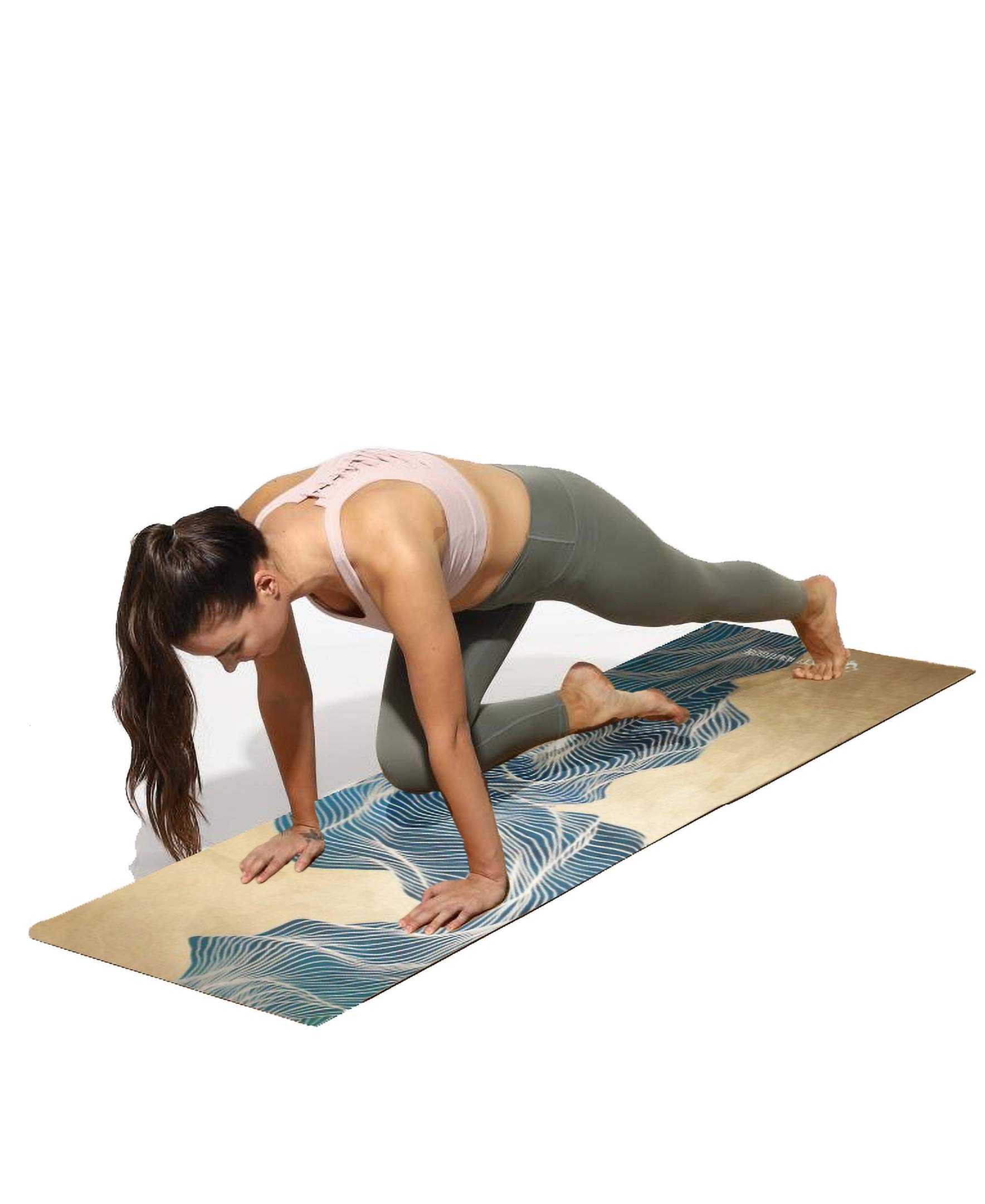 Shakti Warrior Kundalini yoga mat - Premium Printed Natural Eco-friendly Non-Slip Mat Great for Hot Yoga, Pilates, Workouts (72 inch x 24 inch x 3mm thick)