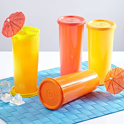 TP-640-T212 Tupperware Plastic Jumbo Tumblers (Set of 4)