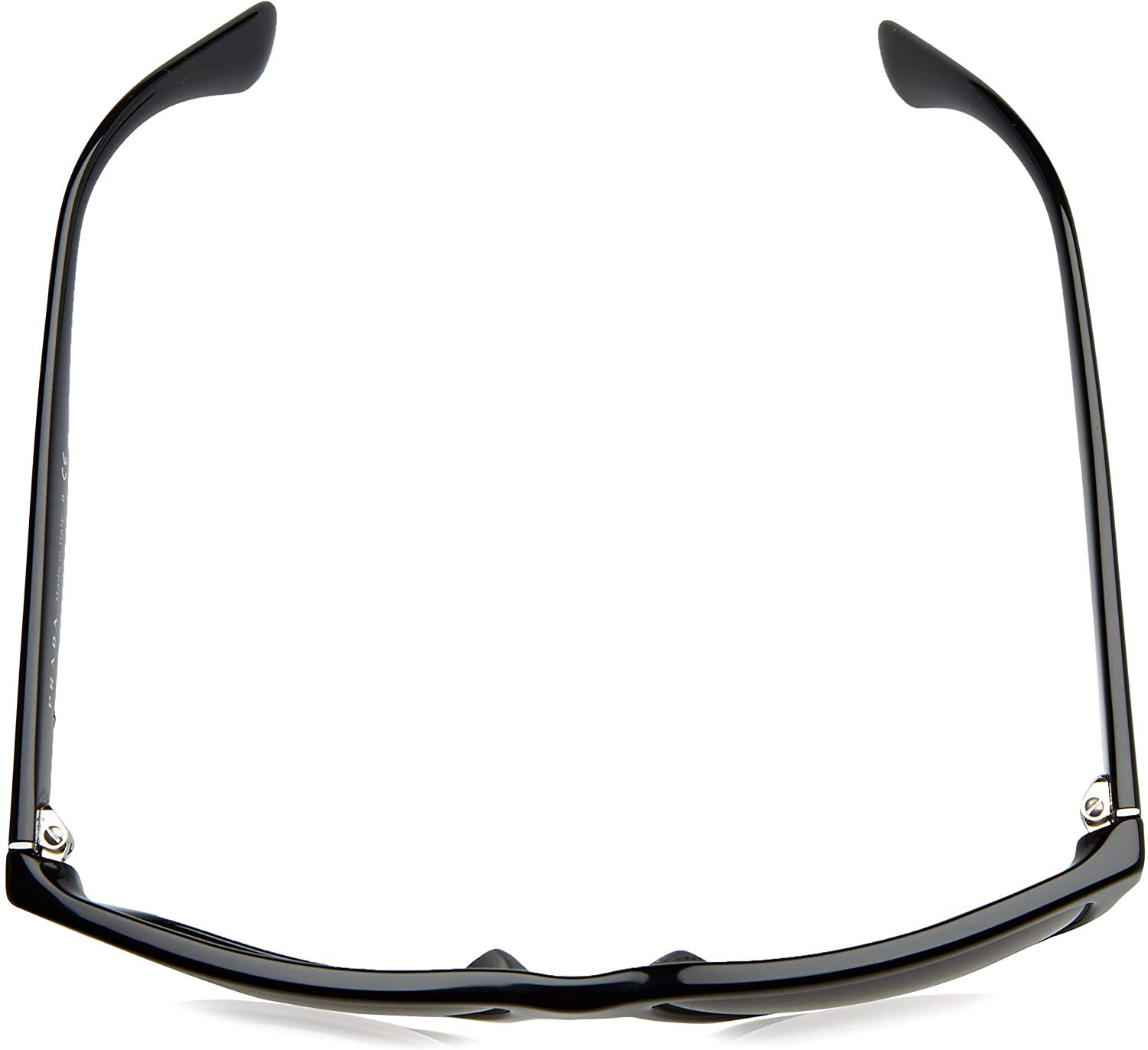 Prada Conceptual PR 19SS 1AB0A7 Black Plastic Square Sunglasses Grey Gradient Lens