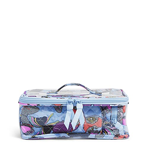 Vera Bradley Women's 4 Piece Cosmetic Makeup Organizer Bag Set, Butterfly By, One Size