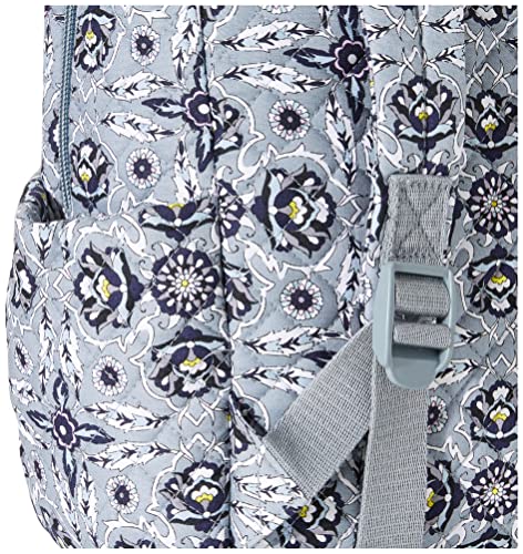 Vera Bradley Women's Cotton Small Backpack, Plaza Tile - Recycled Cotton, One Size