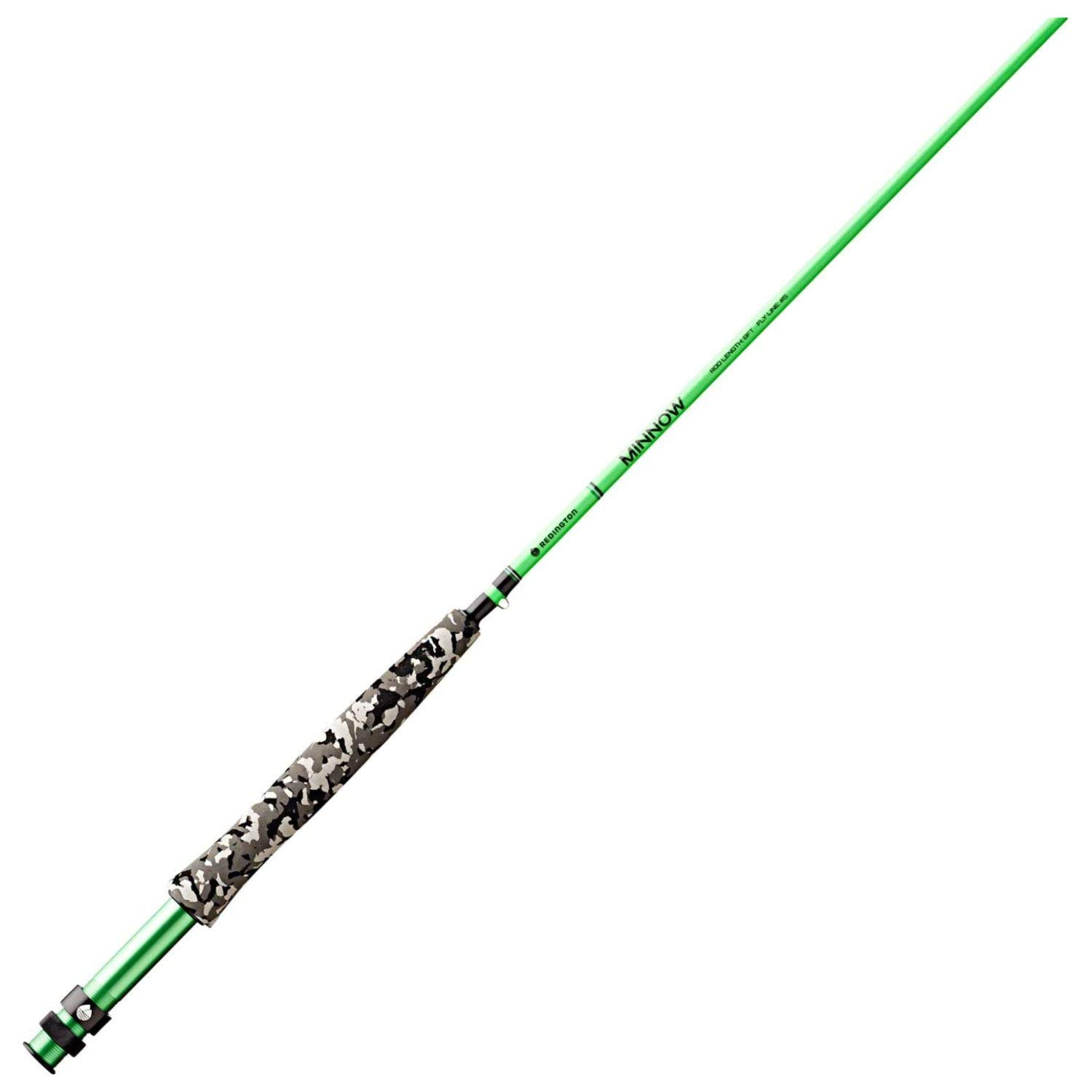 Redington Minnow Fly Fishing Rod for Young Anglers, 4pc, 5 WT 8-Foot, Neon Green