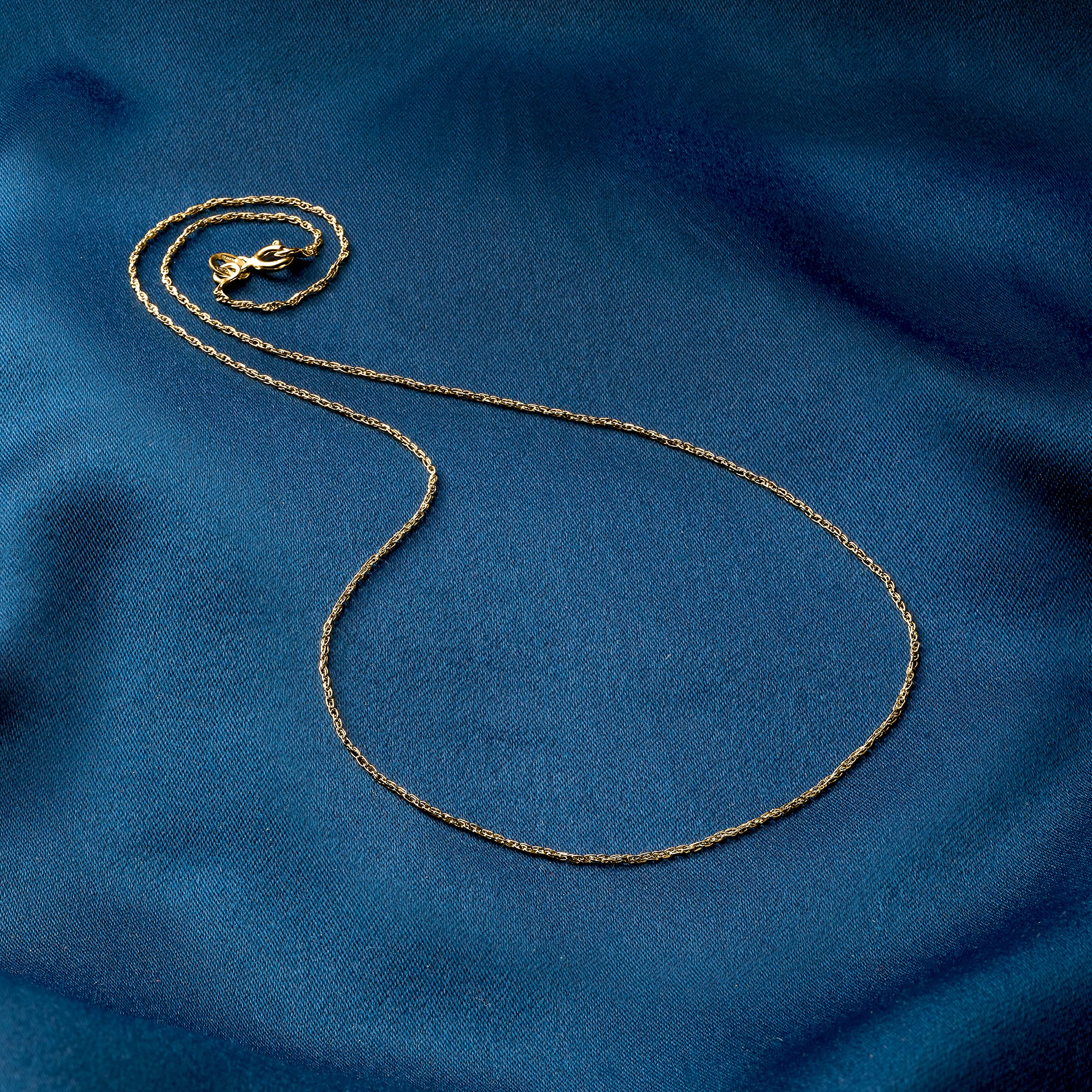 Ross-Simons Italian 1mm 14kt Yellow Gold Rope-Chain Necklace. 20 inches