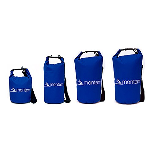 Premium Waterproof Bag/Roll Top Dry Bag - Perfect for Kayaking/Boating/Canoeing/Fishing/Rafting/Swimming/Camping/Snowboarding Crafted by Montem (Blue, 10L)