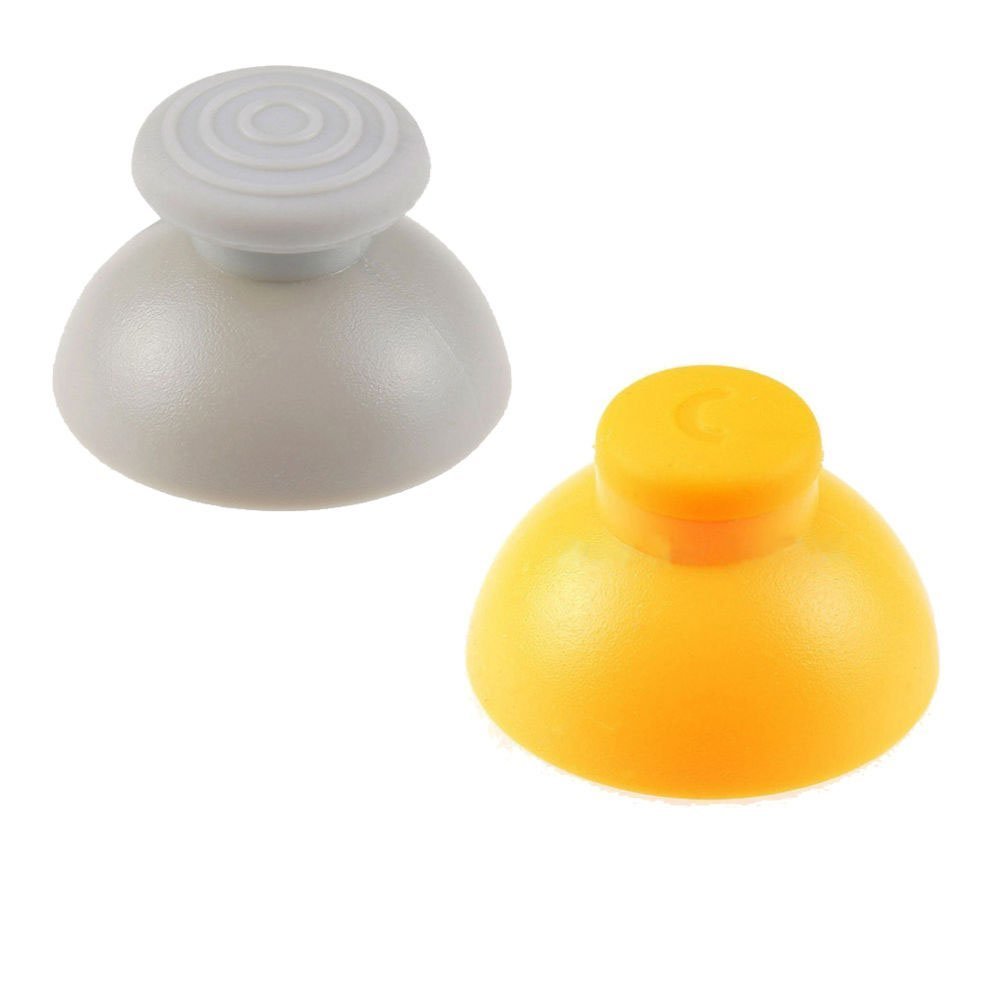 Replacement 3D Analog Thumbstick Joystick Stick Cap Conductive Silicone Button Pad for NGC Gamecube Controller