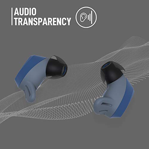 Soul OPENEAR S-Clip On Earphones with Spatial Sound, All-Day Comfort, Open-Ear Safety Design, Long Battery Life, Low Latency Entertainment Mode - for Active and Office Use (Blue)