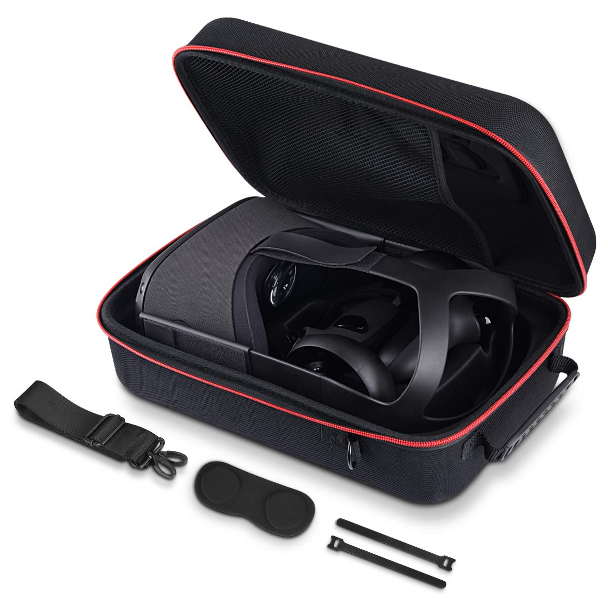Raylove Hard Carrying Case for Oculus Quest 2/Elite Version VR Gaming Headset and Touch Controllers Accessories, Suitable for Travel and Home Storage.