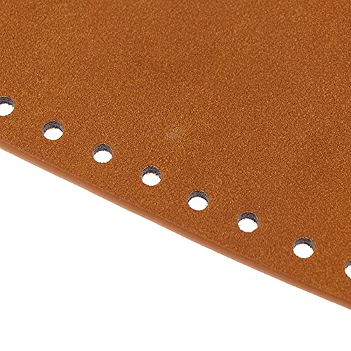 ZYKHD 4Pcs/Set Artificial Leather Shoulder Bag Bottom Strap Replacement for DIY Knitting Crochet Handbag Sewing Accessories (Color : Brown)