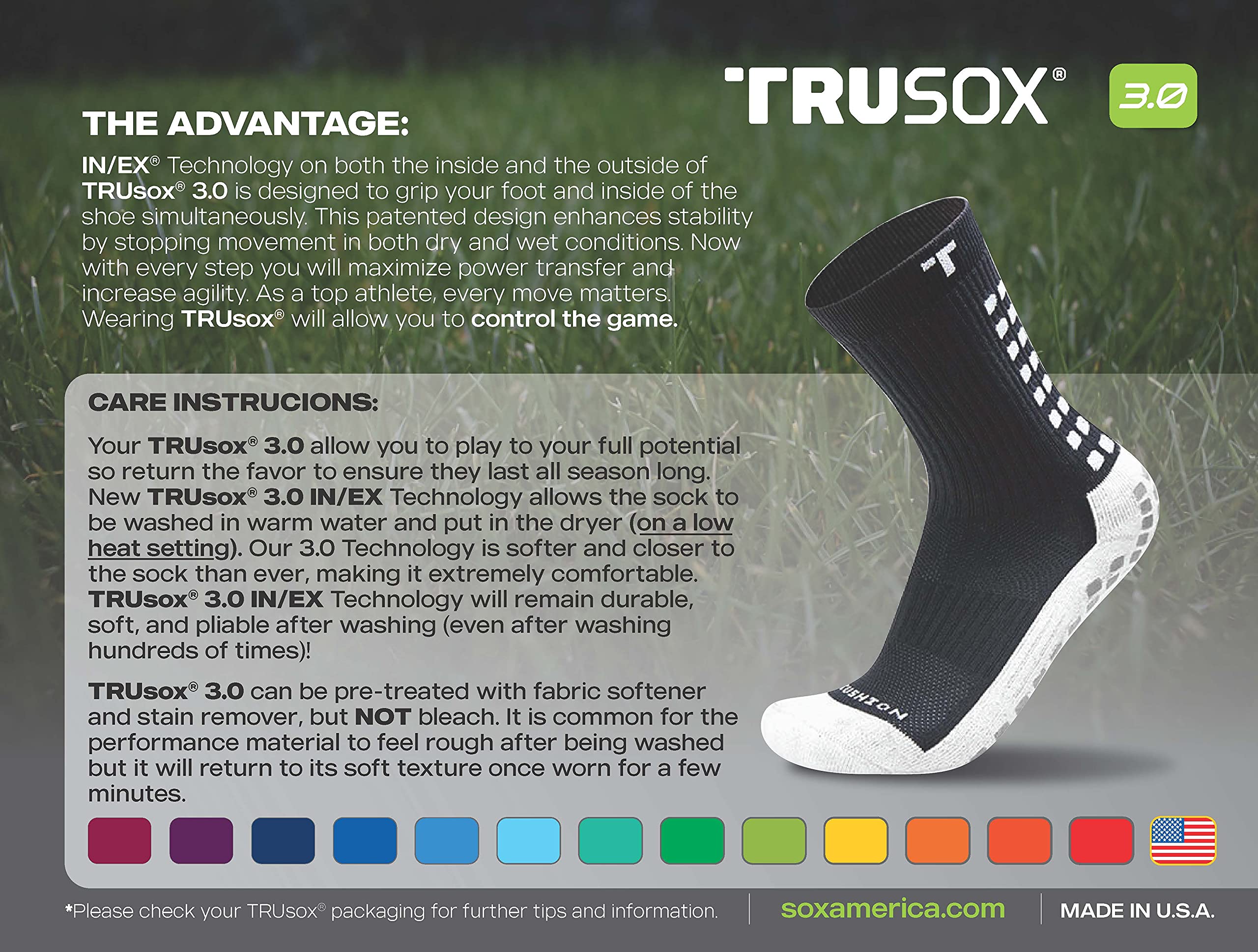 Trusox 3.0 Mid-Calf Cushioned Socks, White, Adult Medium