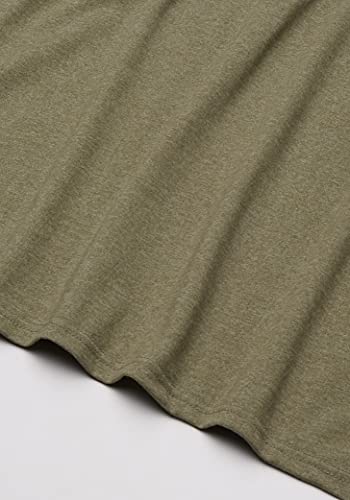 Timberland PRO Men's Base Plate Short Sleeve T-Shirt with Chest Logo, Burnt Olive Heather, L