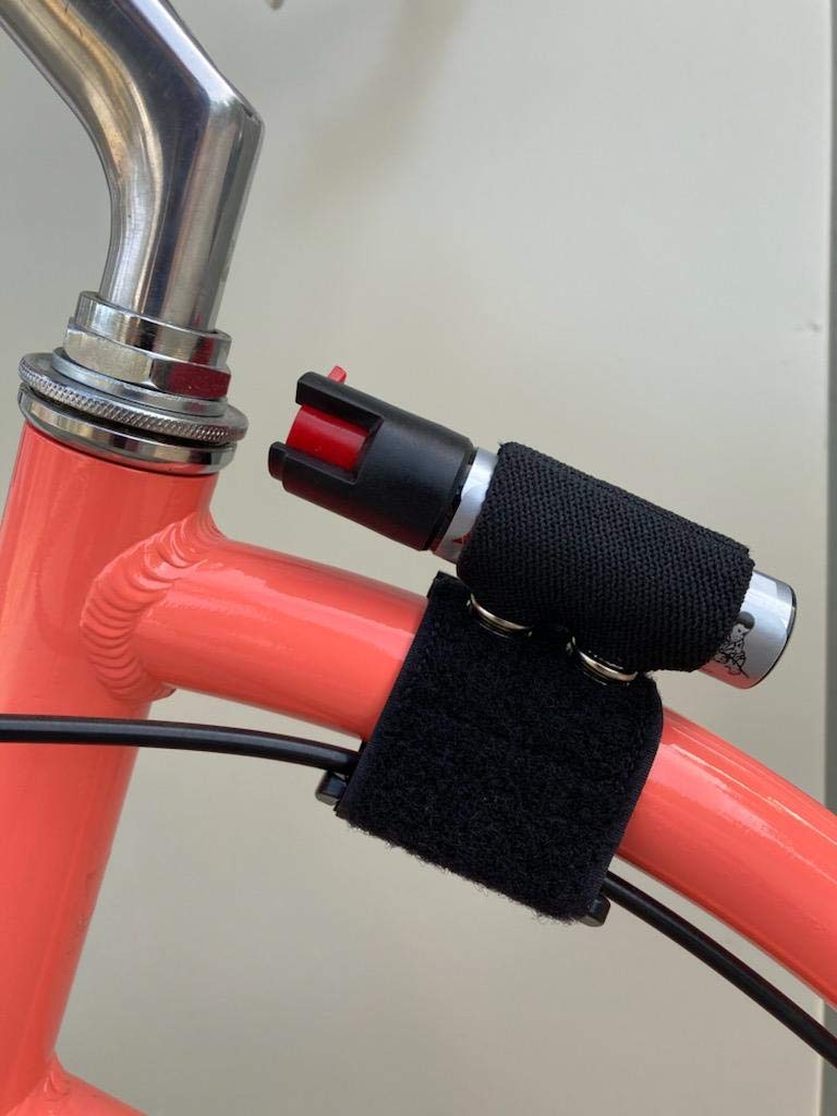 Pepper Spray Bike Mount - Fits Many Brands - Fox Labs, Sabre, Freeze +P, Wildfire, Police Magnum - Mount Only (Pepper Spray not Included)