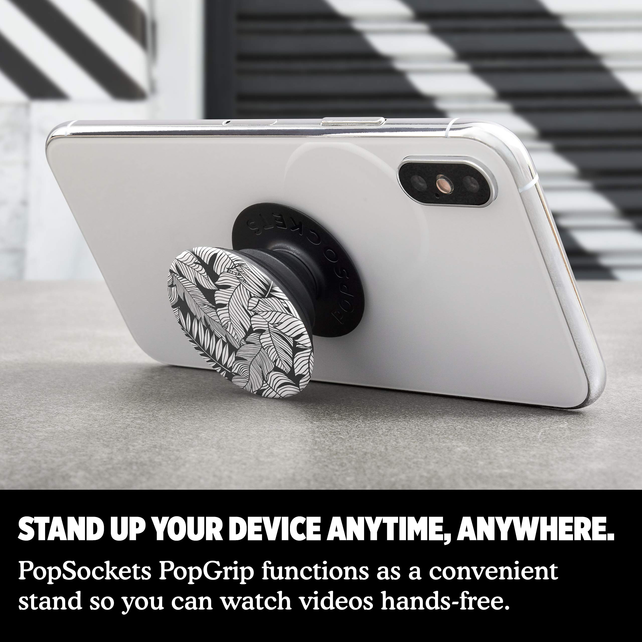 PopSockets Phone Grip with Expanding Kickstand, for Phone - Mono Jungle