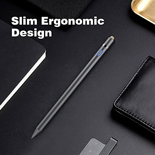 TiMOVO Stylus Pen for iPad, Apple Pencil for 2018-2024 iPad 10/9/8/7/6th Gen,iPad Pro, iPad Air 3/4/5/6th, iPad Mini 6/5 Precise Writing Drawing Palm Rejection Apple Pencil 1st Gen for iPad, SpaceGray