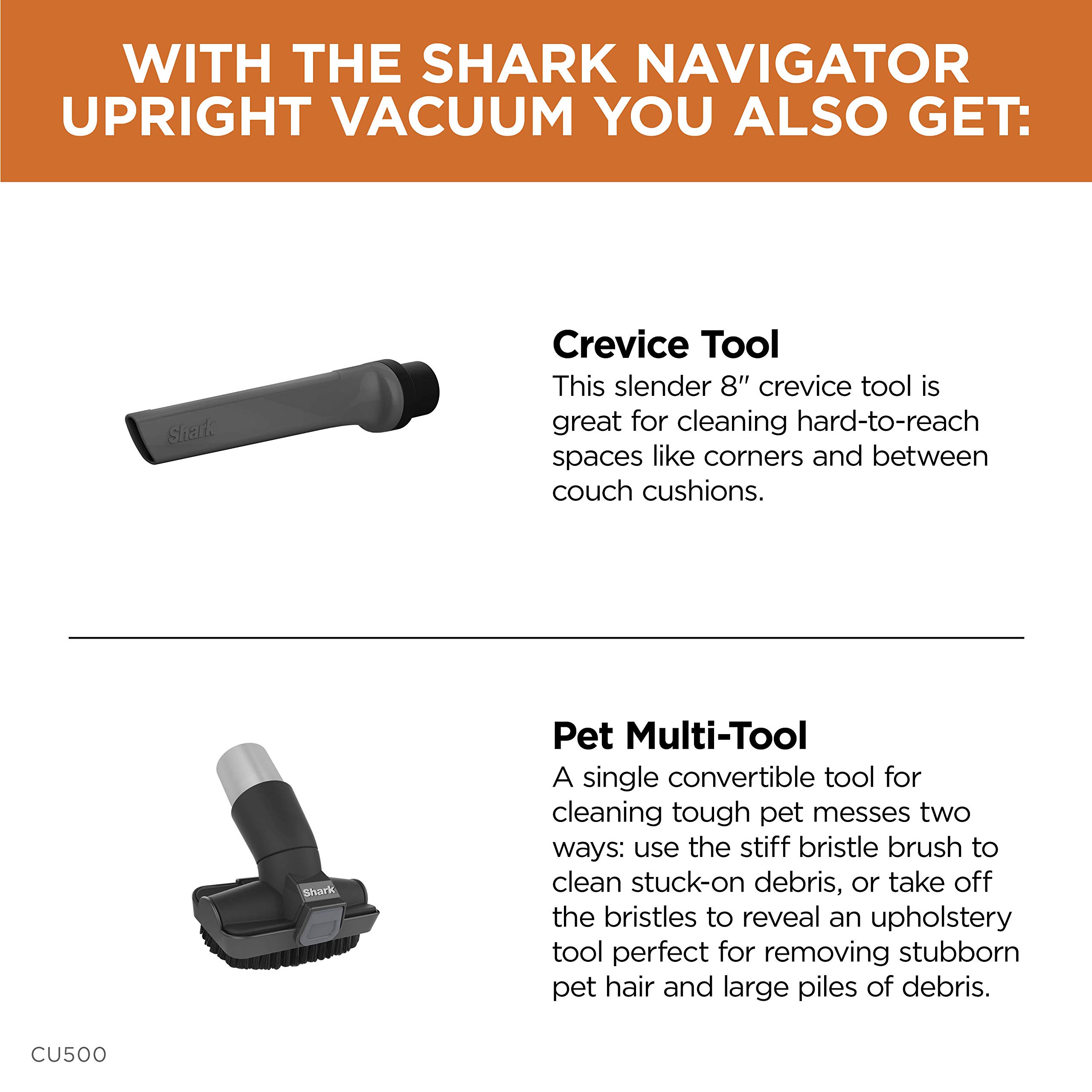 Shark Navigator CU500 Upright Vacuum with Self-Cleaning Brushroll Lift-Away (Renewed)
