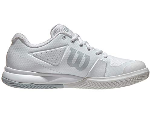 Wilson Women's Rush PRO 2.5 W Tennis Shoe, White/White/Pearl Blue, 6