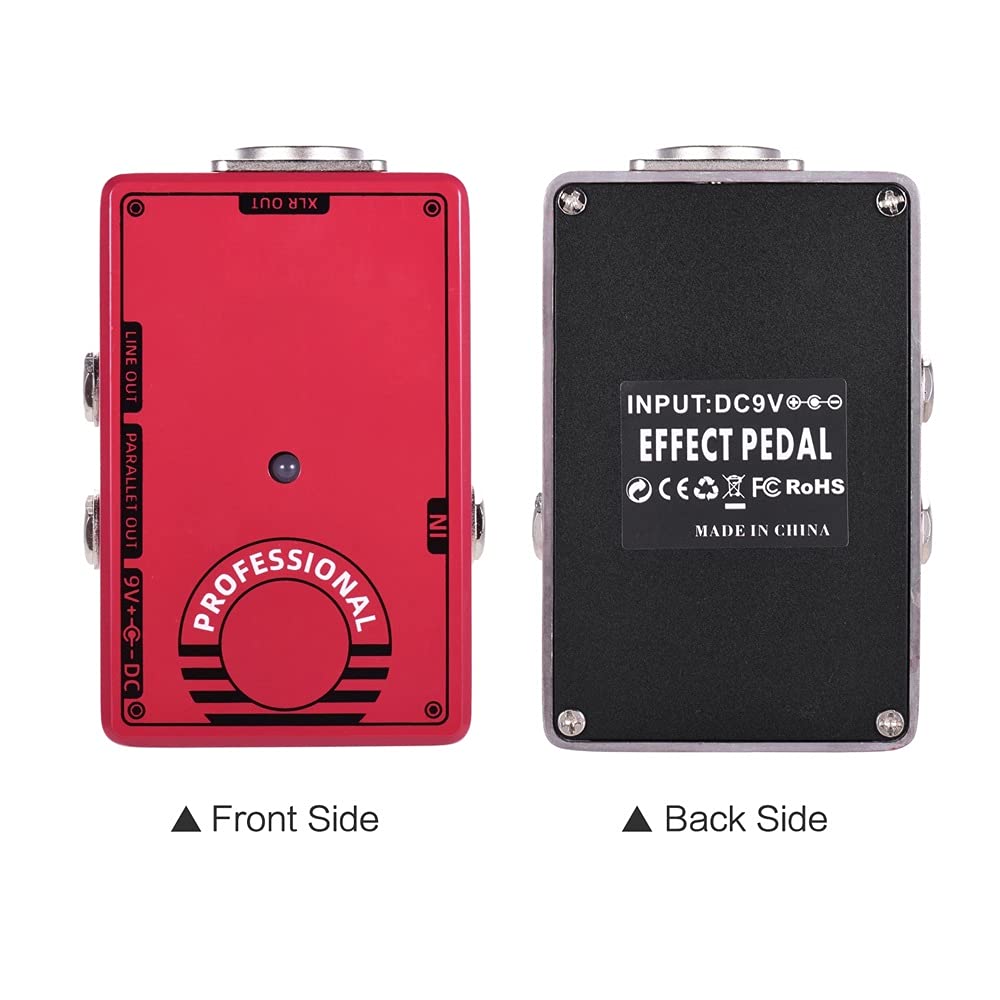 WYFDP D-7 Professional DI Box Guitar Effect Pedal with Ground Lift Switch XLR Out Guitar Pedal for Electric Guitar Accessories