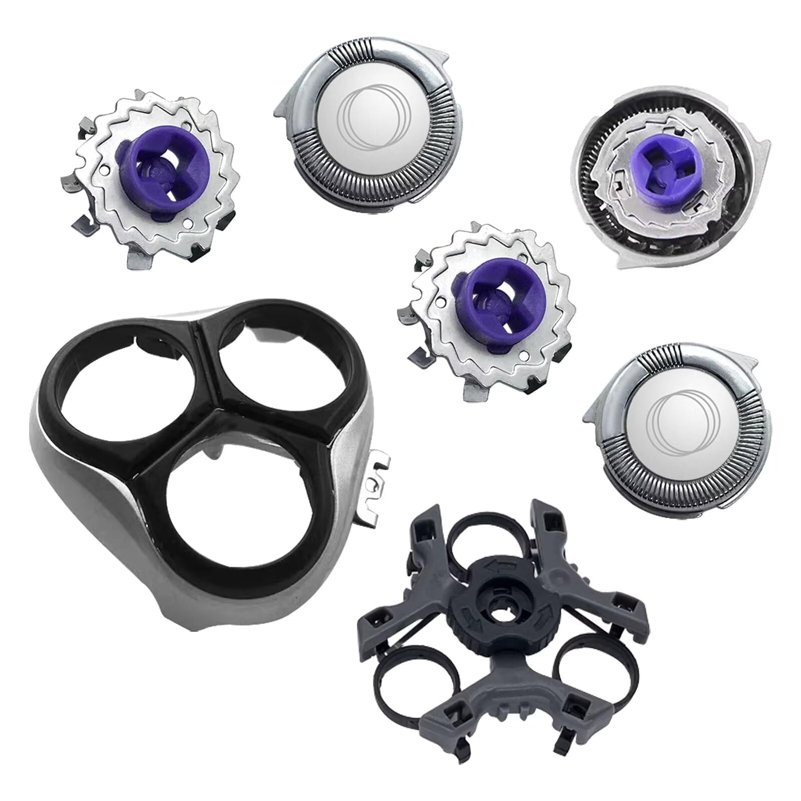 Replacement Complete Head Assembly for Replacing Philips Norelco AT750, AT751, AT752, AT753, AT790, AT810, AT811, AT814, AT815, AT890, AT893, PT710, PT715, PT725, PT730, PT734, PT735, PT860, PT861