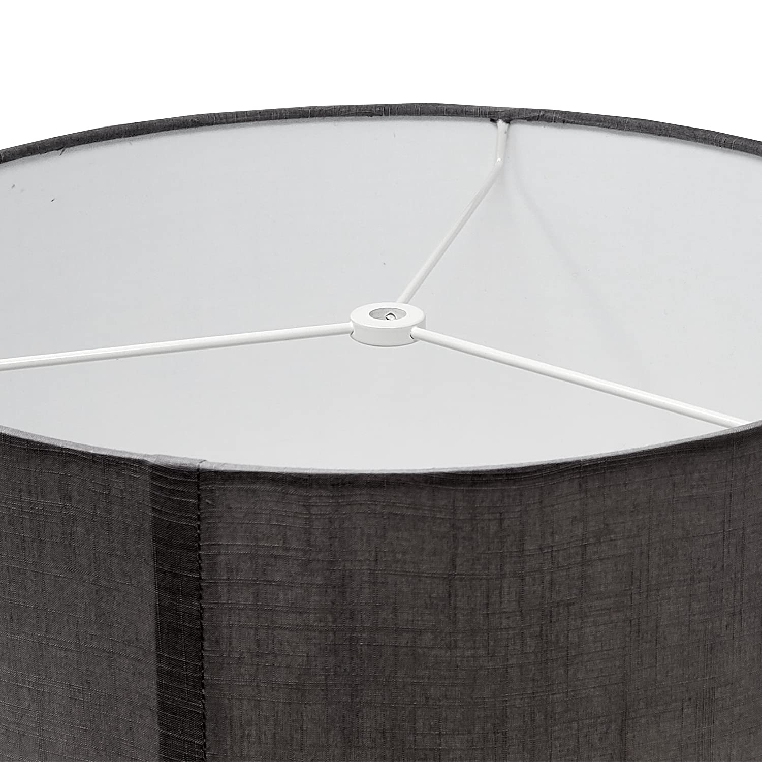 POPULAR LIFE HOME Twilight Ombre Dyed Fabric Lampshade | Hand Dyed, Ombre Color, Bohemian, Gray, 14" x 11β