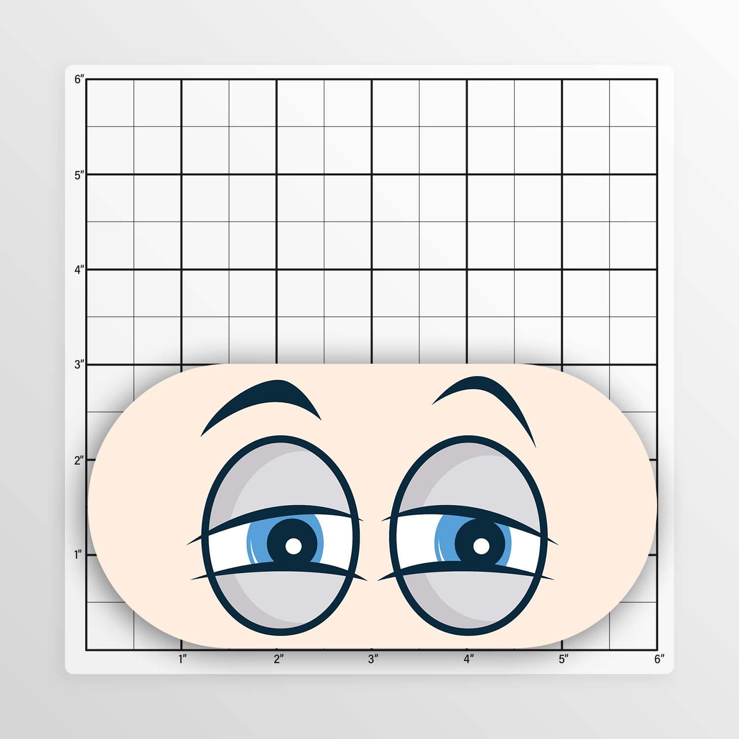 VR Headset Controller Decal Sticker -Front Eyes Skin - Blue Sleepy