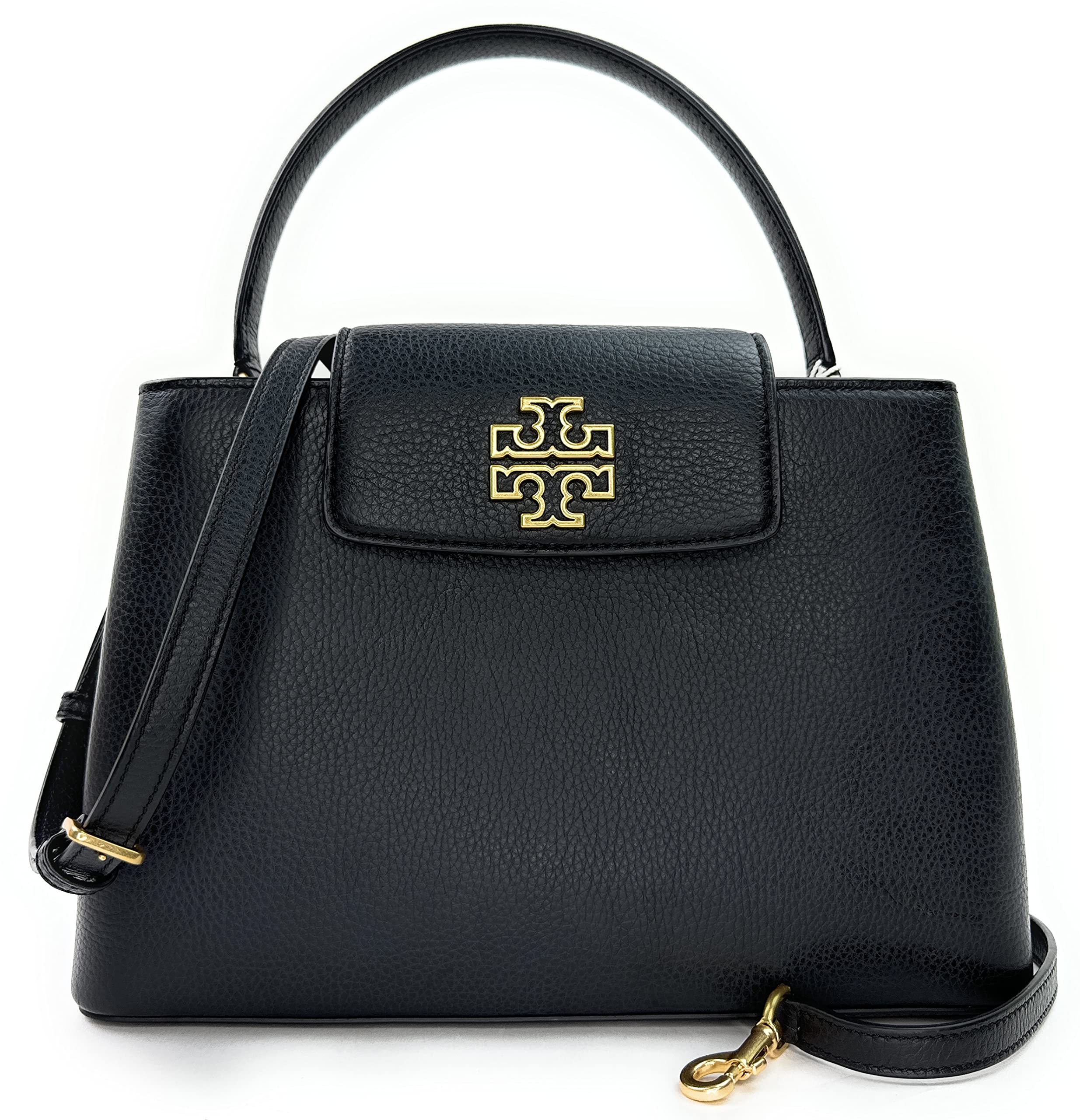 Tory Burch Britten Small Satchel (Black)