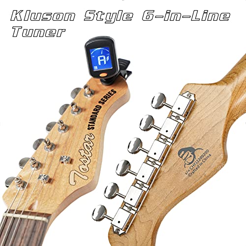 TOSTAR Electric Guitar Kit, 39 Inch Solid Right Hand Guitar Electric for Beginners with Amp + Straps + 4*Guitar Picks + 6*String Set + Tuner + Cable + Electric Guitar Bag (Sunburst)