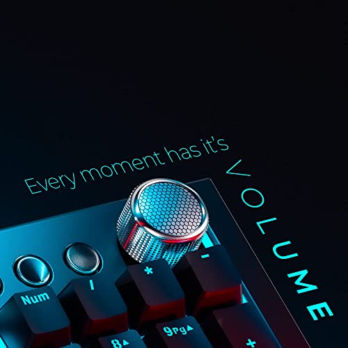 Real Mechanical Gaming Keyboard with 107 Clicky Optical switches- Programmable RGB LED Backlit, Laser Engraved Keys - Ergonomic Magnetic Leather Wrist Rest, Dedicated Media Keys for PC