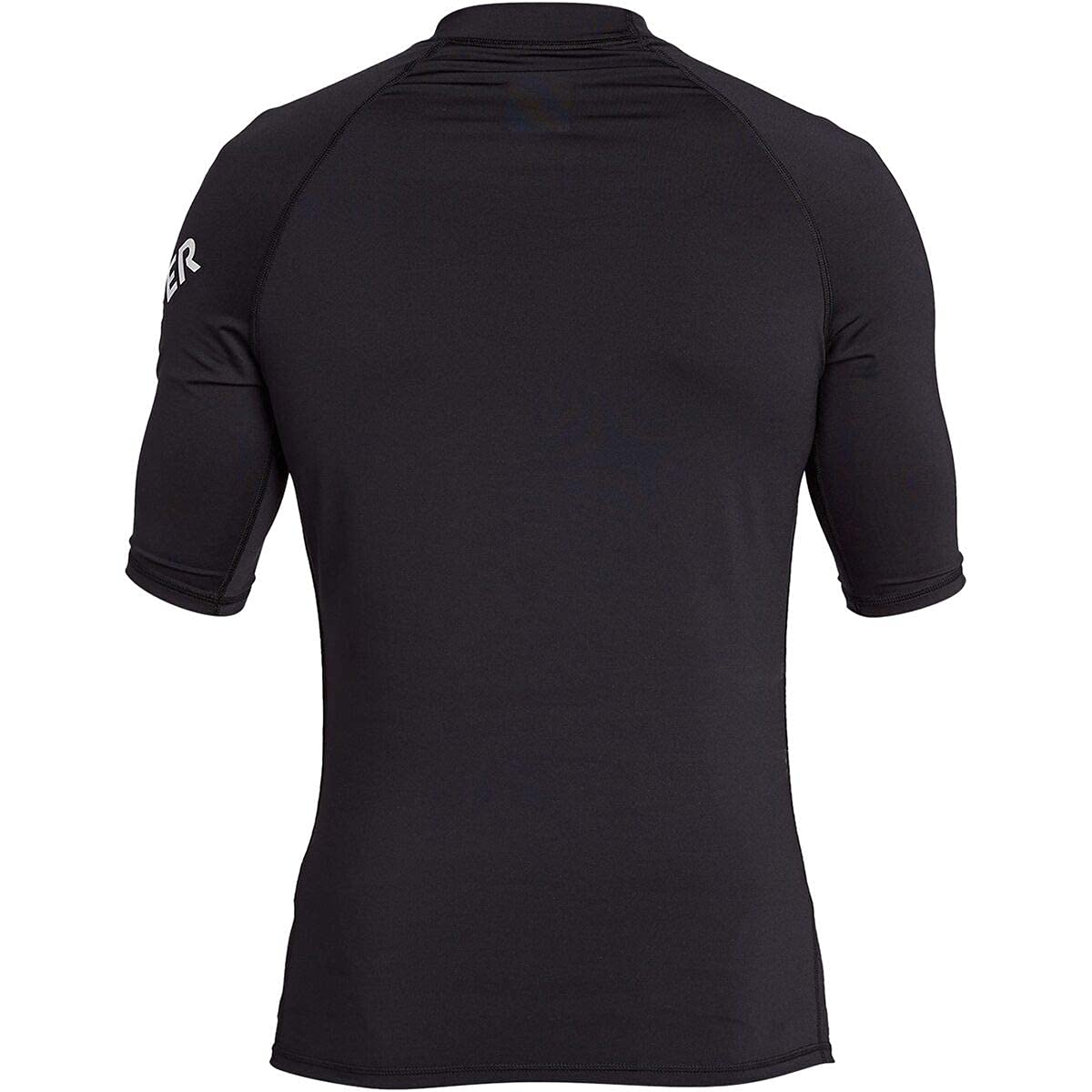 Quiksilver mens All Time Short Sleeve Rashguard Upf 50 Sun Protection Surf Rash Guard Shirt, Black, Medium US
