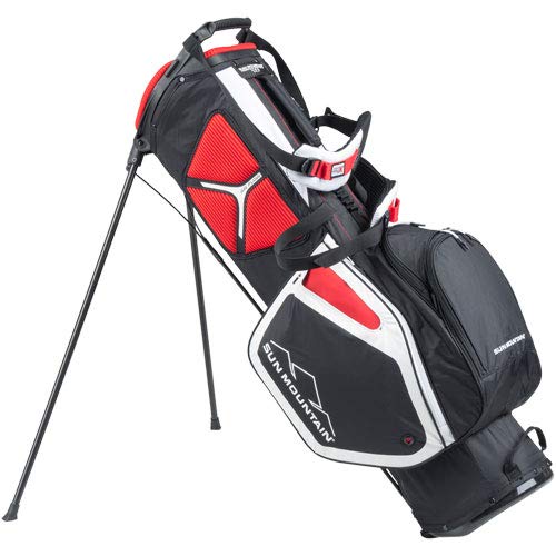 Sun Mountain Golf 2020 3.5 LS Stand Bag (Black-White-RED, 3.5 LS)