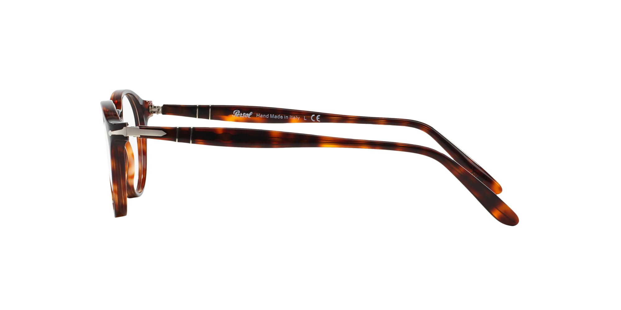 Persol Women's PO3092V Round Prescription Eyewear Frames, Havana/Demo Lens, 50 mm