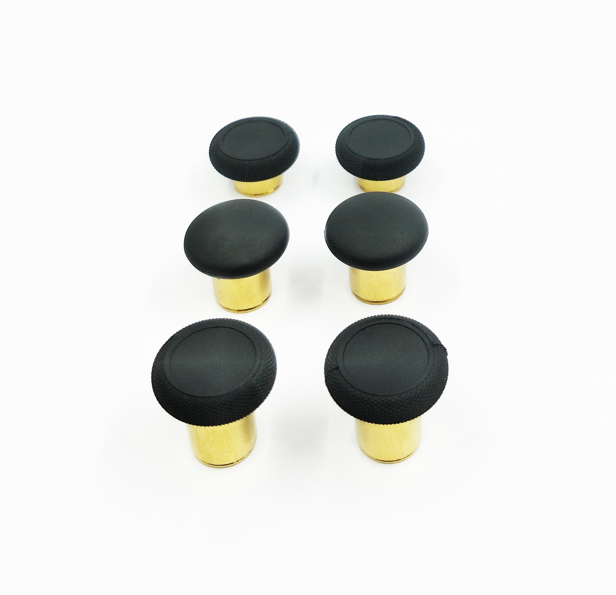 Replacement Parts for Xbox One Elite Controller Series 2, Accessory Kits 12 Pieces Metal Thumbsticks Includes 6 Magnetic Swap Joysticks, Metal 4 Paddles & 2 Dpads with T8 Tool - Metal Gold
