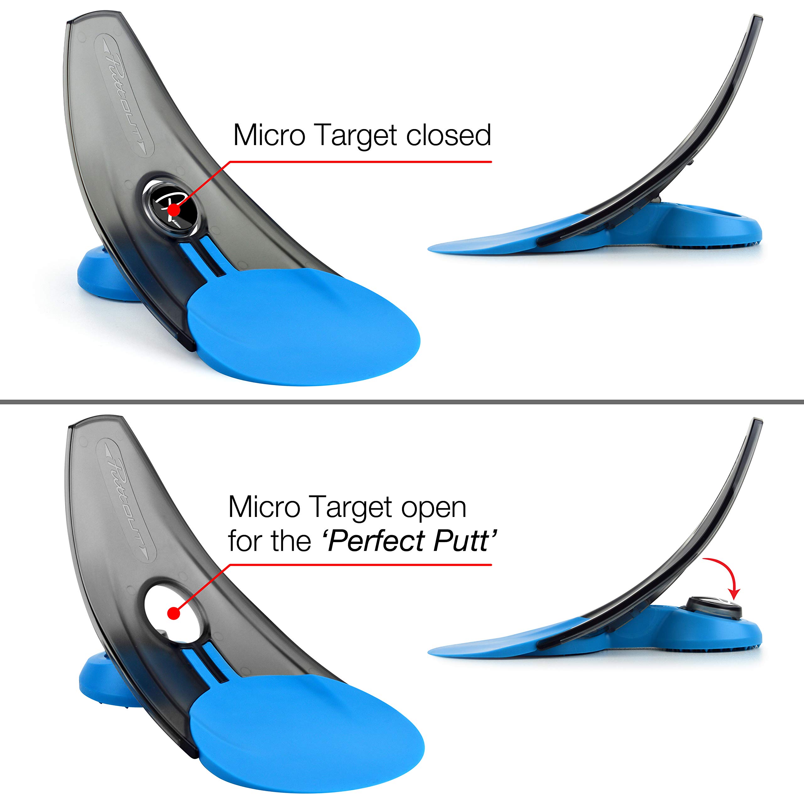 PuttOut Pressure Putt Trainer - Perfect Your Golf Putting, Blue