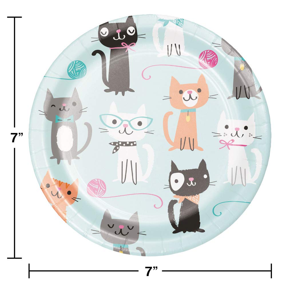 Purr-fect Cat Birthday Party Supplies Kit