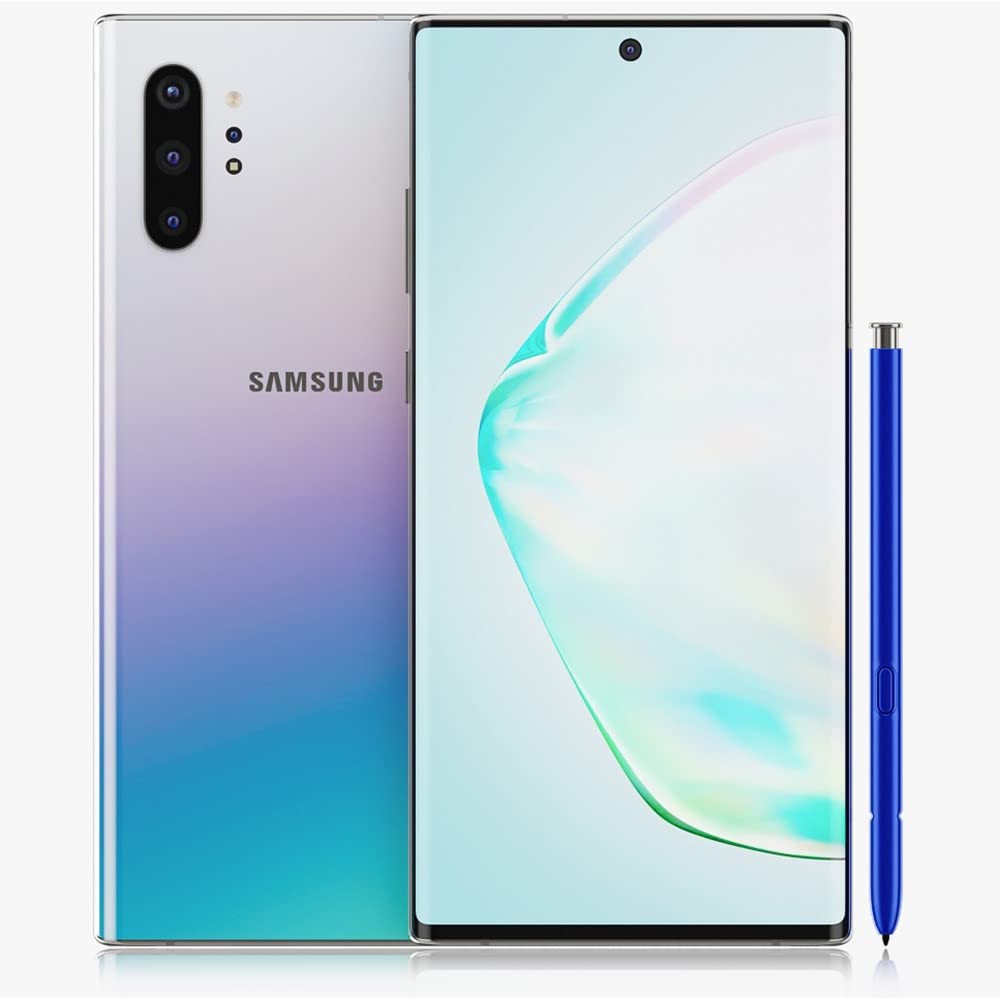 Samsung Galaxy Note 10+ Plus N975 6.8" Android 256GB Smartphone (Renewed) (Silver, T-Mobile)