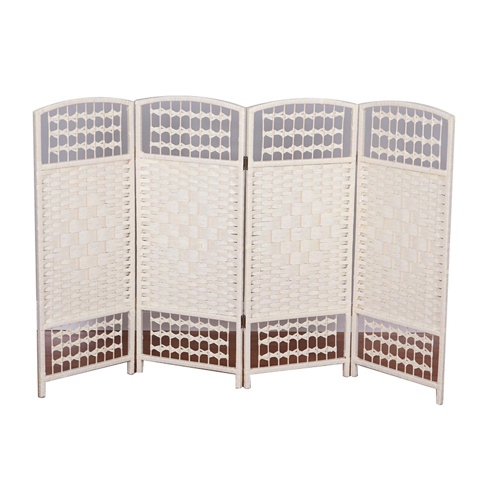 Portable Wall Partition Screen, 4 Panel Folding Privacy Screens, Room Divider Privacy Screen, Indoor Room Divider, Folding Privacy Screen for Office