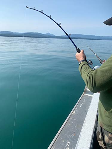 SANTIAM FISHING RODS Travel Rod 1 Piece 48" 30-130lb Braid Halibut/Tuna/Saltwater Rod