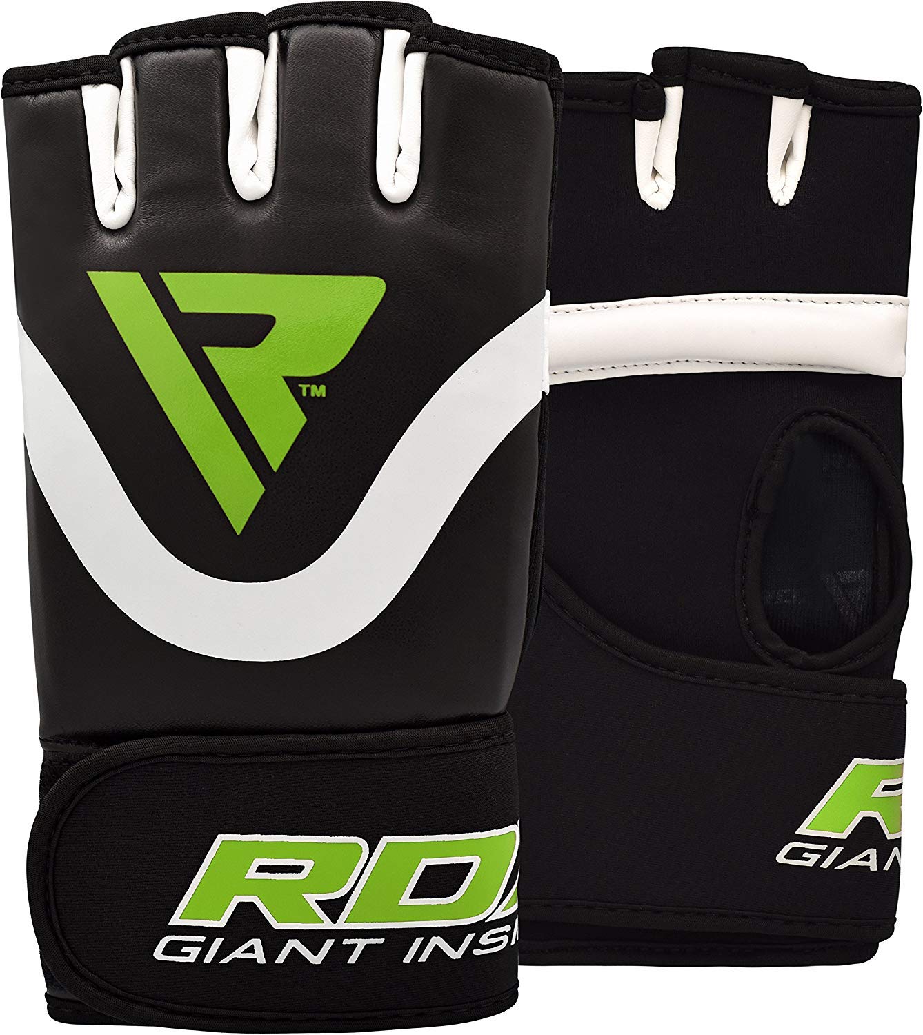 RDX Boxing Hand Wraps Inner Gloves for Punching – Maya Hide Leather Fist Protector Under Mitts - Great for MMA, Muay Thai, Martial Arts, Heavy Bag, Kickboxing, Multi-Purpose Training & Combat Sports