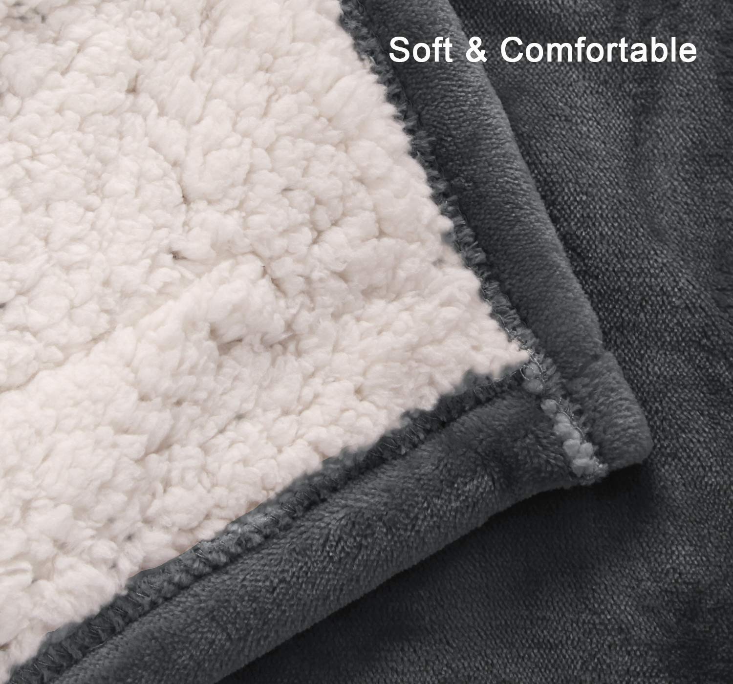 Twin Electric Blanket Heated Sherpa and Reversible Flannel Washable Throw,Fast-Heating Full Body Warming Soft with 10 Heat Settings/Safety 10 Hours Auto-Off Controller (62x84''Linen