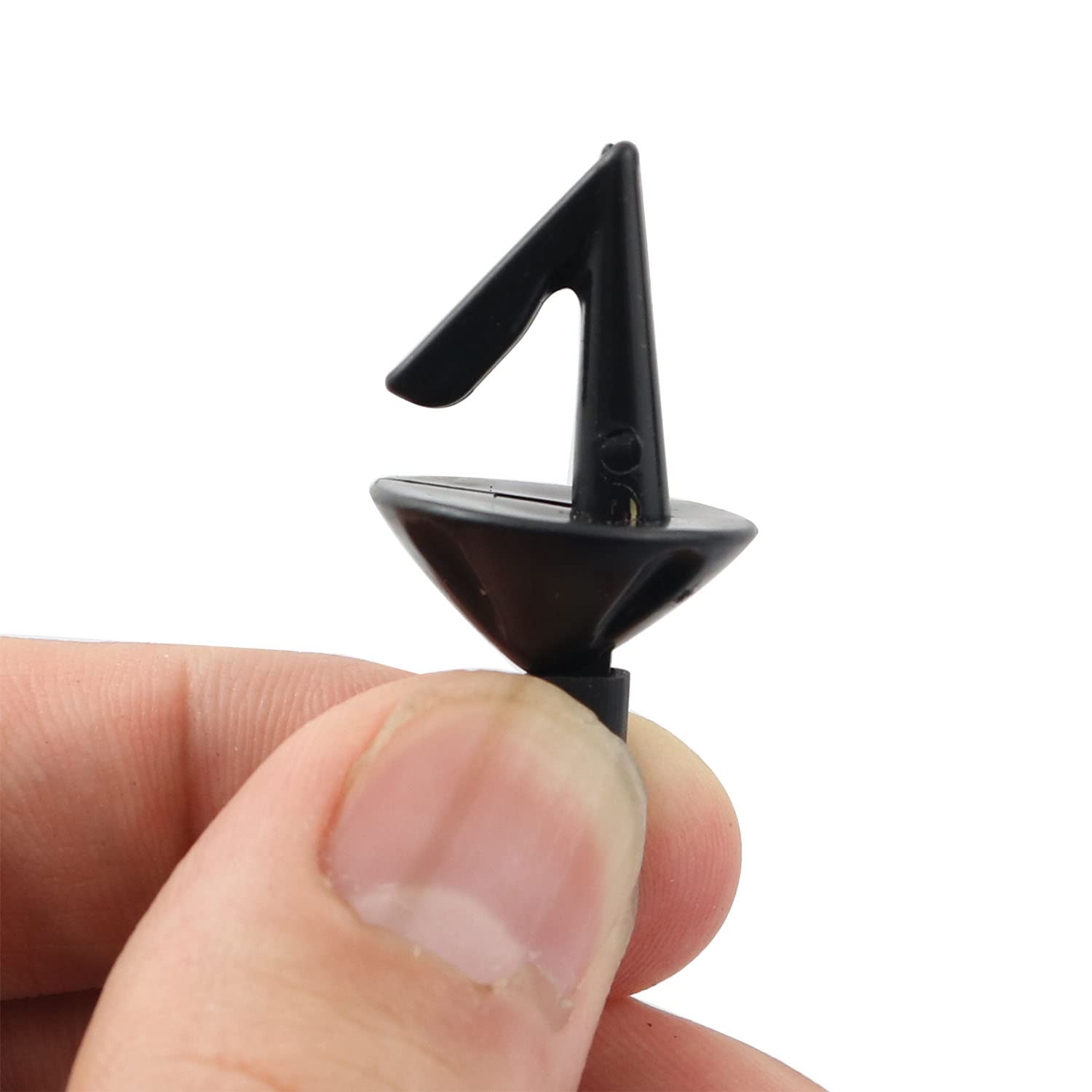 Youliang 10pcs Cone Shape Fishing Tackle 37x18mm Fishing Bait Clip Tool Accessory Simple Plastic Hook Remover