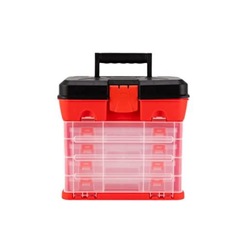 YOUOOK 4 Layers Plastic Box Large Fishing Box Screw Parts Storage Tool Box Storage Fishing Lures Box Accessories Tool Box