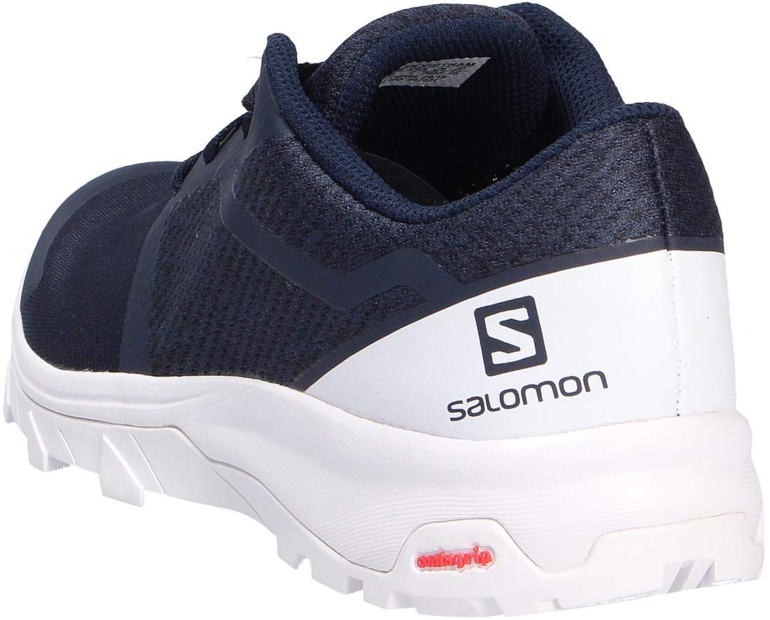 Salomon Men's Outbound Hiking Shoes, Navy Blazer/White/White, 7.5