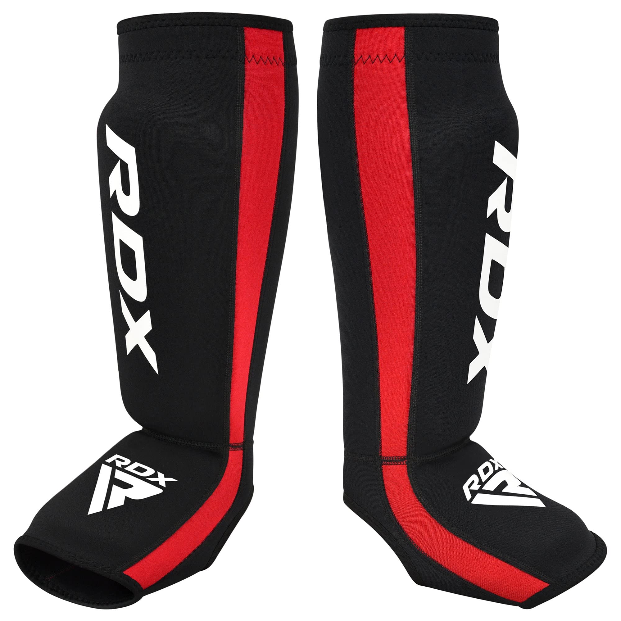 RDX Neoperene MMA Shin Instep Pads Leg Guard Muay Thai Boxing Training Protective Gear Kickboxing (CE Certified by SATRA)
