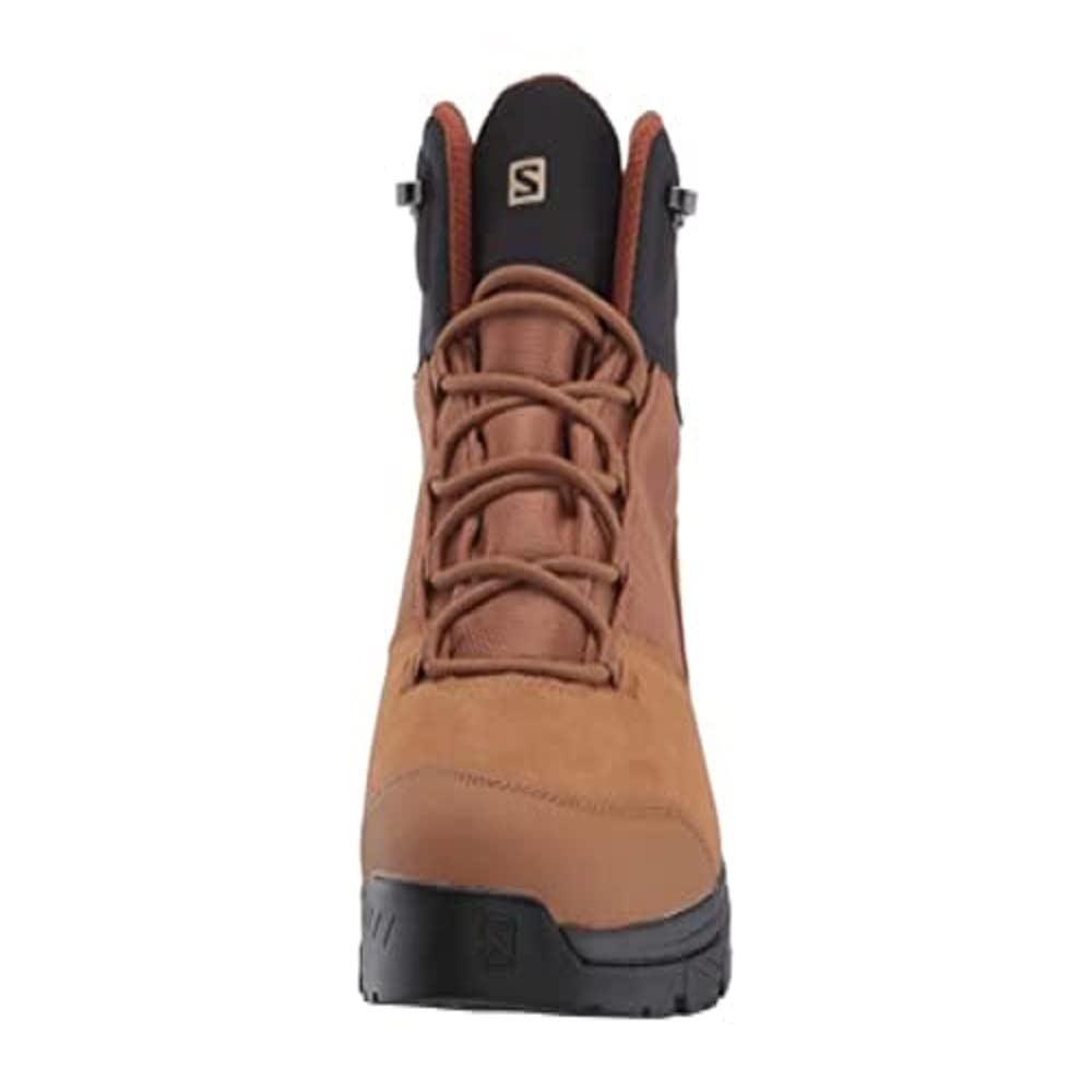 Salomon Outward Gore-TEX Hiking Boots for Men, Tobacco Brown/Phantom/Caramel Cafe, 11.5