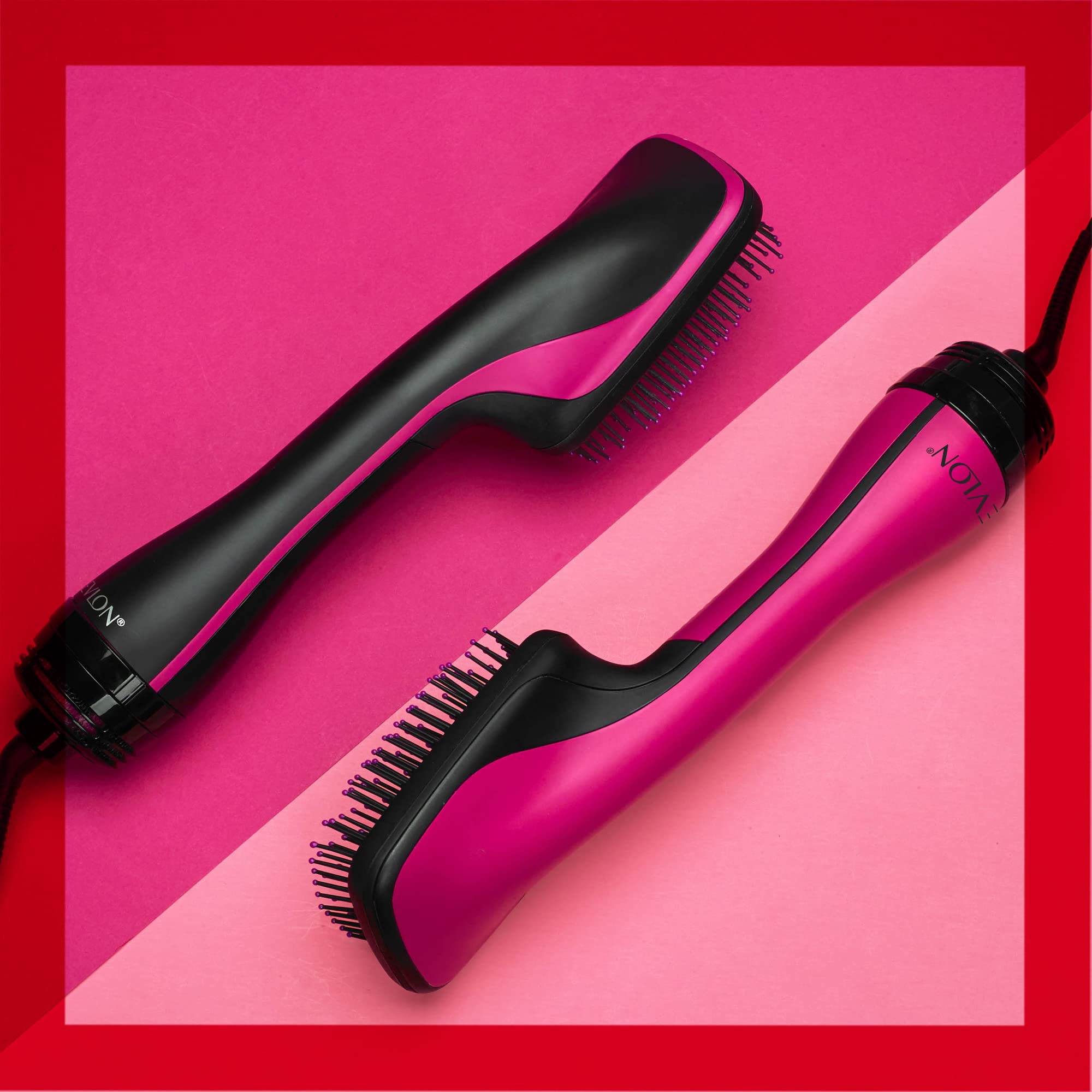 Revlon One-Step Hair Dryer and Styler | Detangle, Dry, and Smooth Hair, (Pink)