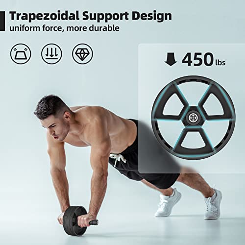 POWER GUIDANCE Ab Roller Wheel, Ab Workout Equipment, Exercise Roller for Abs Workout & Core Strength Training,for Men and Women Exercise at Home, Gym, Office, Outdoors