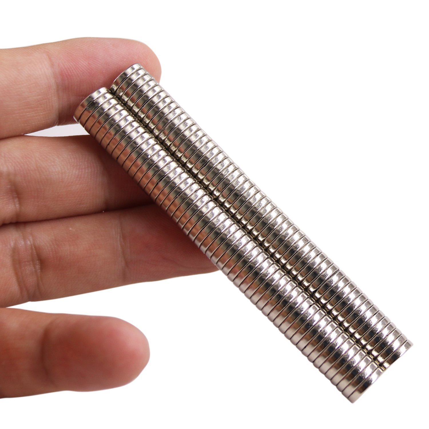 wotoy 60 Pieces 10x1.5mm Refrigerators Magnets for Fridge Whiteboard Map Screen Door Bulletin Boards