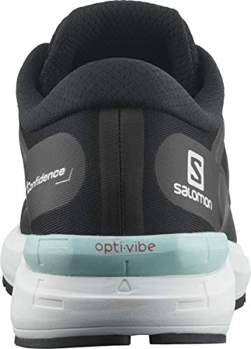 Salomon Sonic 4 Confidence Running Shoes for Men, Black/White/Ebony, 10.5