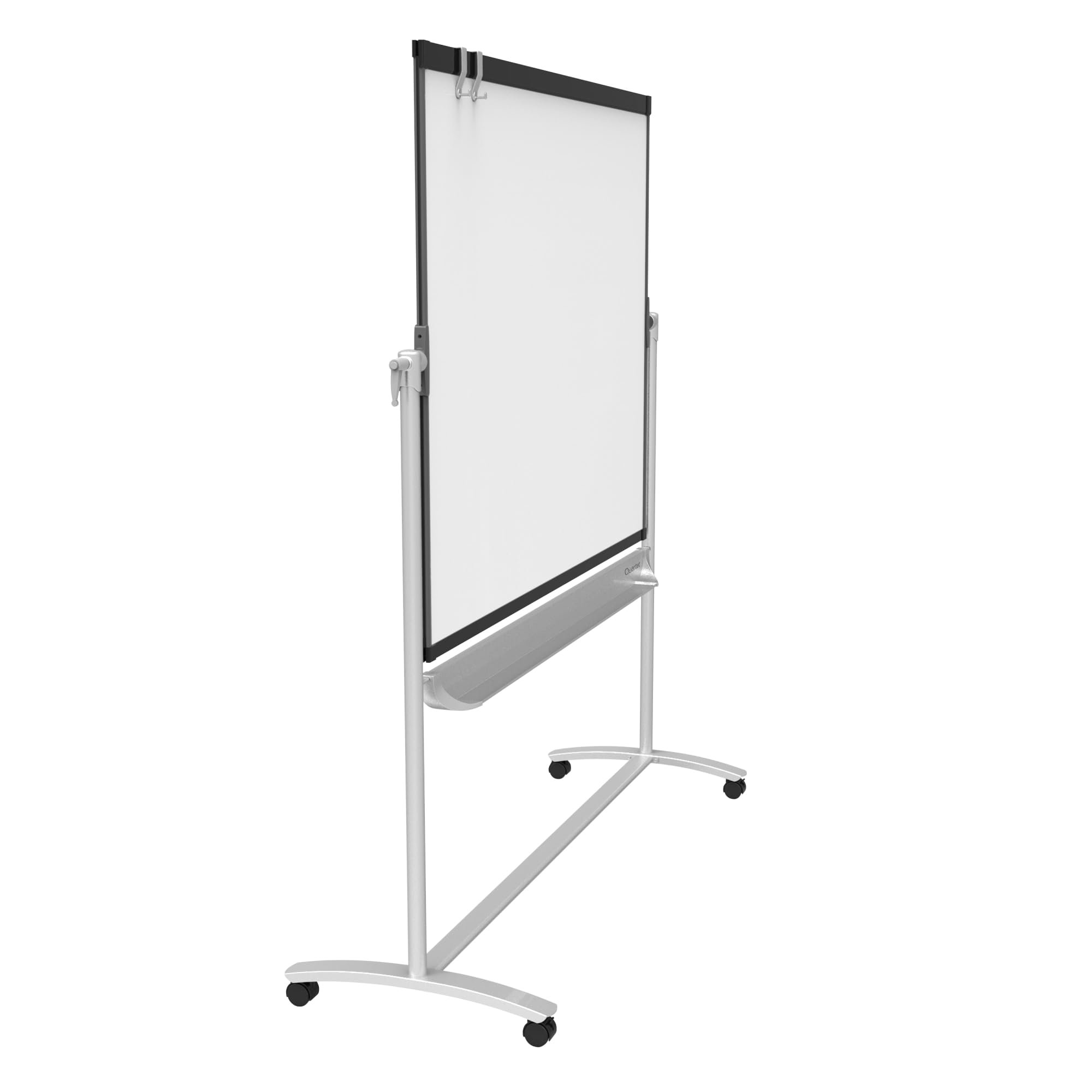 Quartet Easel, Magnetic, 6' x 4', Reversible, Whiteboard/Flipchart, Prestige 2 Mobile Presentation, Graphite Frame (ECM64P2)