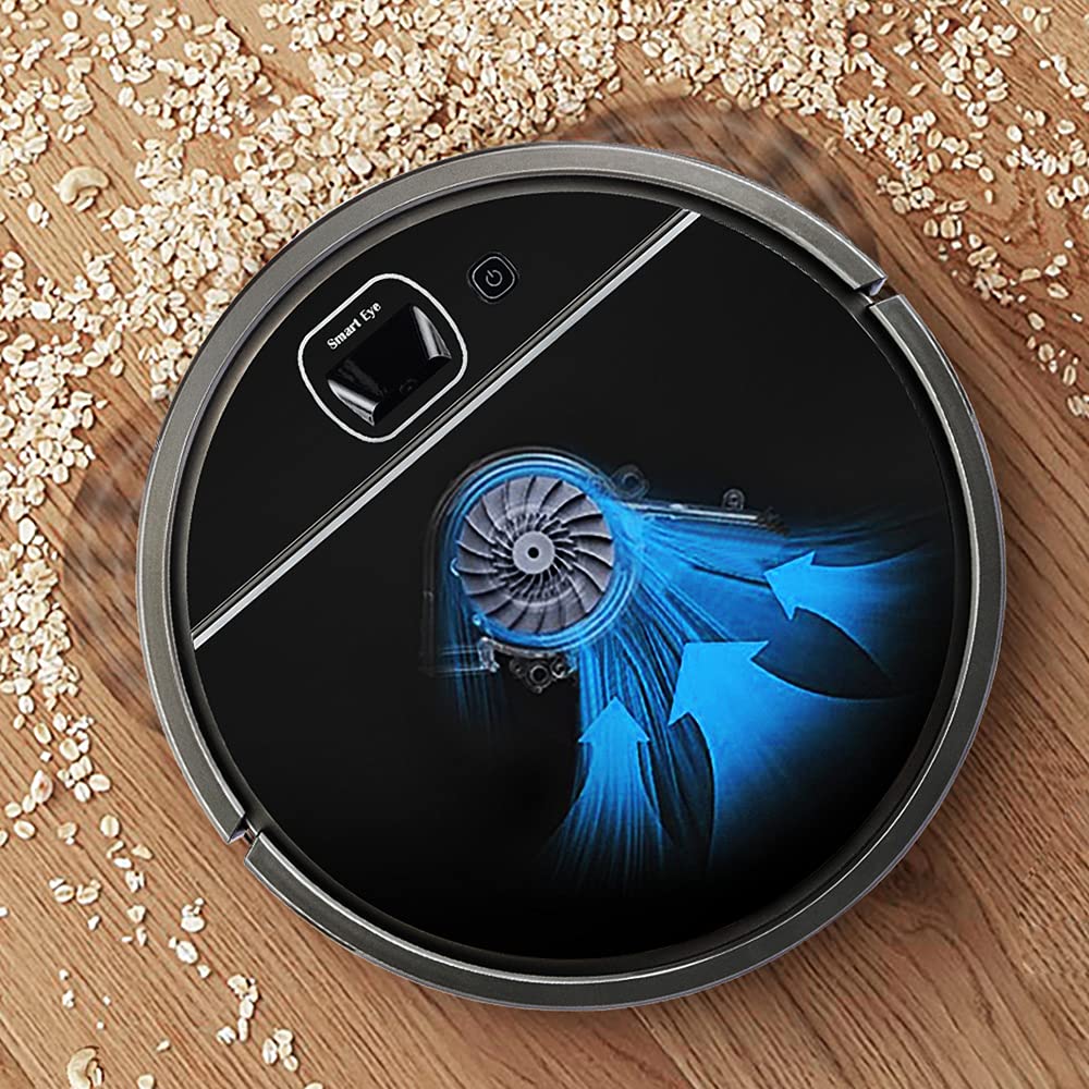 SYSPERL V30 Robot Vacuum Cleaner Self-Charging Robotic Vacuum Cleaner 1800 Pa Suction Super-Thin Quiet Wi-Fi Connect Works for Aleax Google Assistant Good for Pet Hair Hard Floors and Low Pile