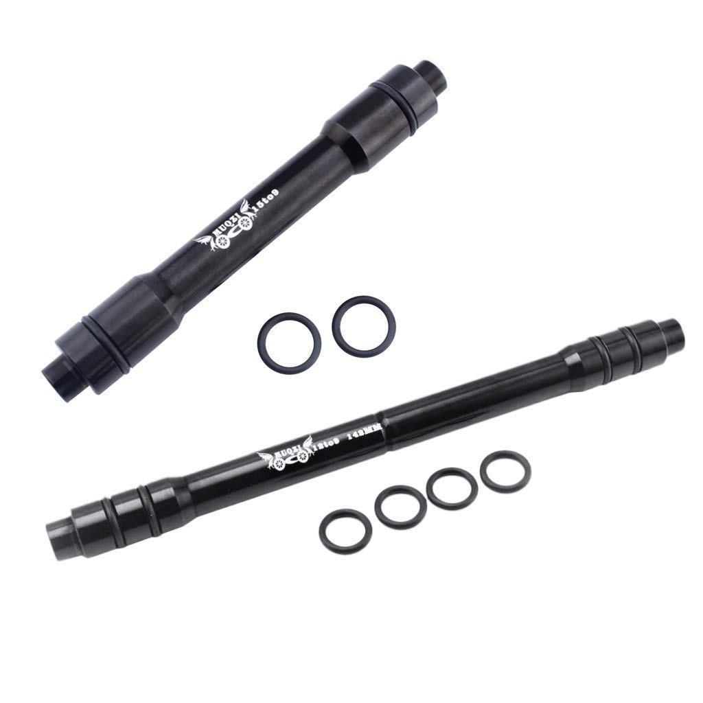 Qfauto 12/15mm to 9mm Quick Release Hub Conversion Skewer Thru Axle Hub Adapters Fit for Mountain Bike Bicycle